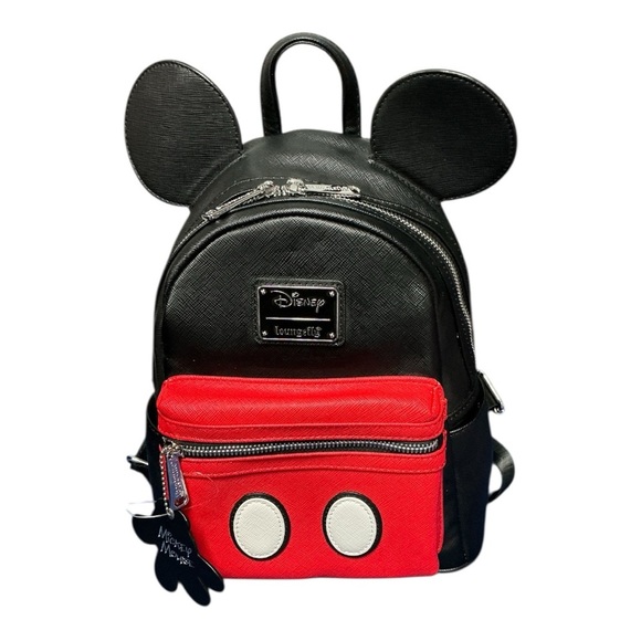 Loungefly | Bags | Nwt Loungefly Black And Red Mickey Mouse Backpack ...
